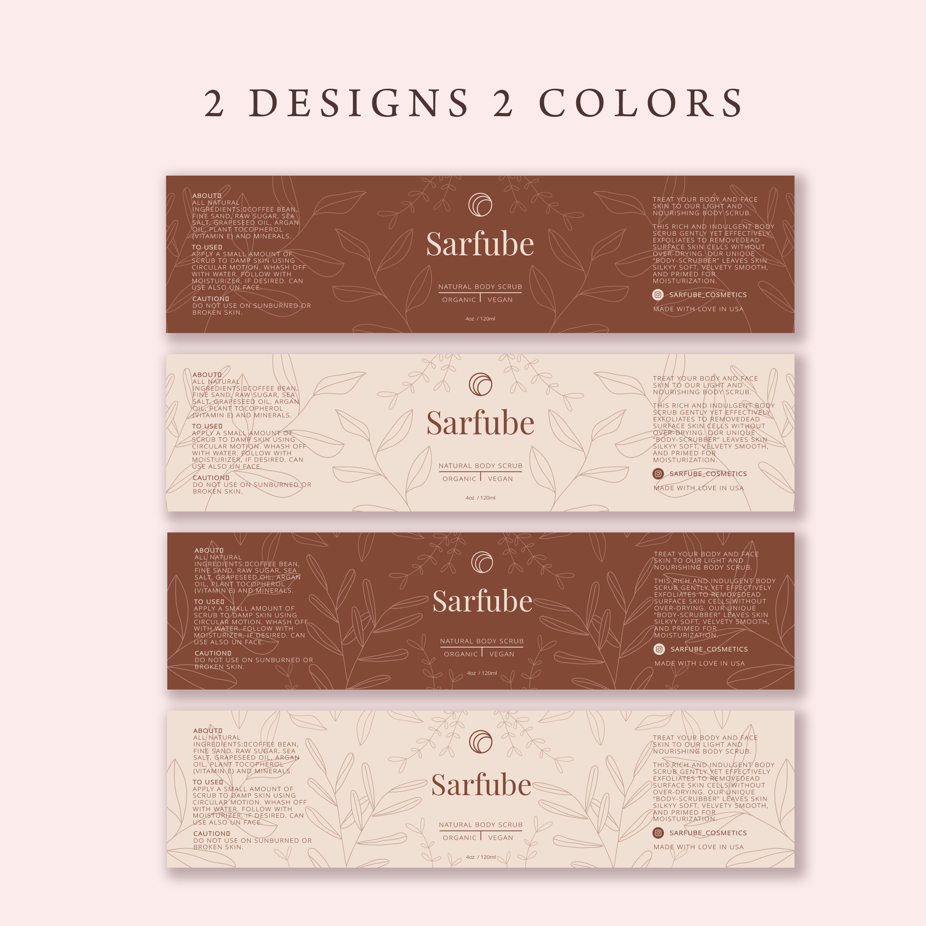 Editable Beauty Product Label Template Customisable Cosmetic - Etsy Canada