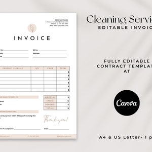 Editable Cleaning Services Agreement Contract BUNDLE, 6 Editable Cleaning Service Forms, House ...