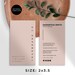 Minimalist Vertical Business Card Template: Modern DIY Calling Card ...