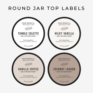 Editable Cosmetic Jar Labels Template, Printable Beauty Product Labels ...