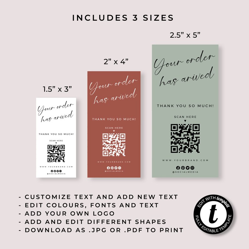 Editable Box Seal Label Box Sticker Template Box Packaging - Etsy