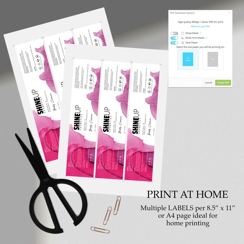 Editable Shampoo Bottle Label, Printable Skincare Bottle Label Template ...