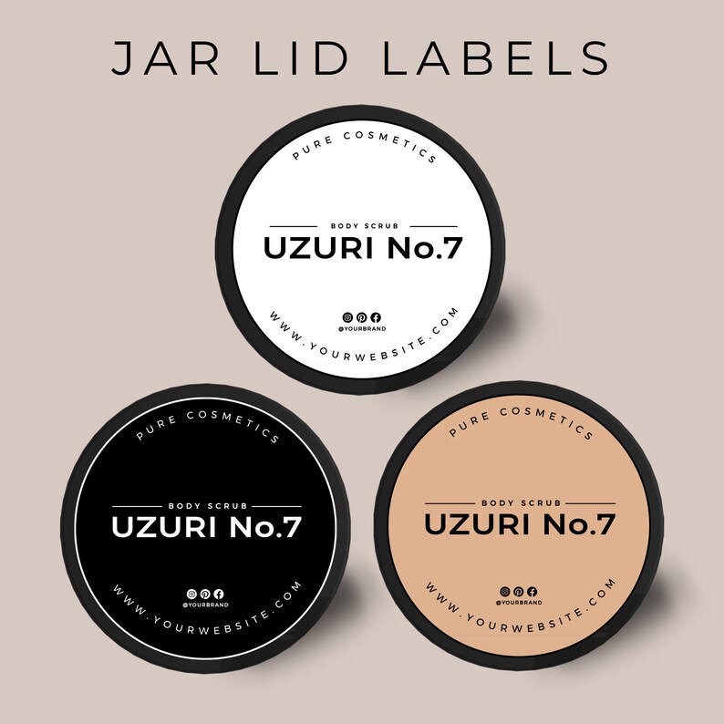 Editable Body Product Labels DIY Cosmetic Labels Editable - Etsy