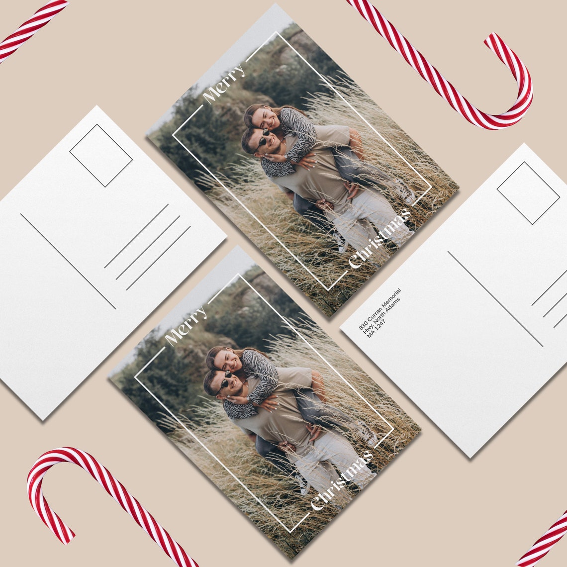 Editable Boho Holiday Card Printable Christmas Card Template - Etsy