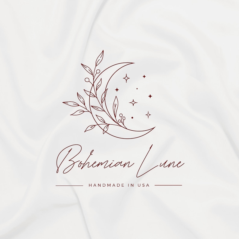 9 Editable Boho Logo Designs, Bohemian Custom Logo Design, DIY Logo ...