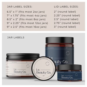 Editable Cosmetic Jar Label Template, Printable Wrap Around Beauty ...