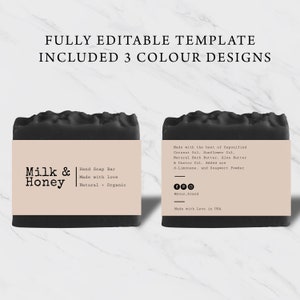 Editable Soap Label Template, Printable Soap Label, Soap Packaging ...