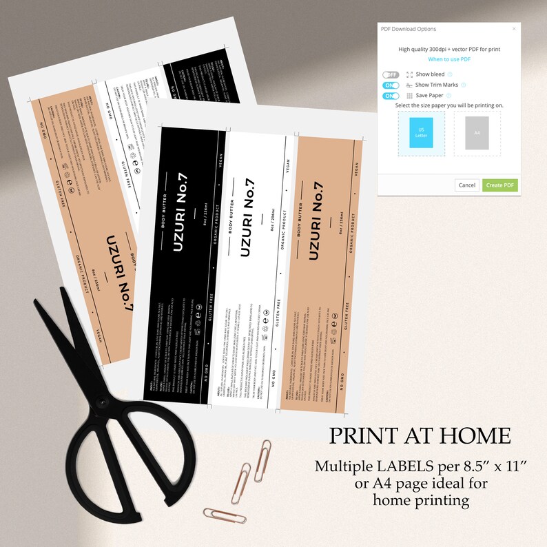 Editable Body Product Labels DIY Cosmetic Labels Editable - Etsy