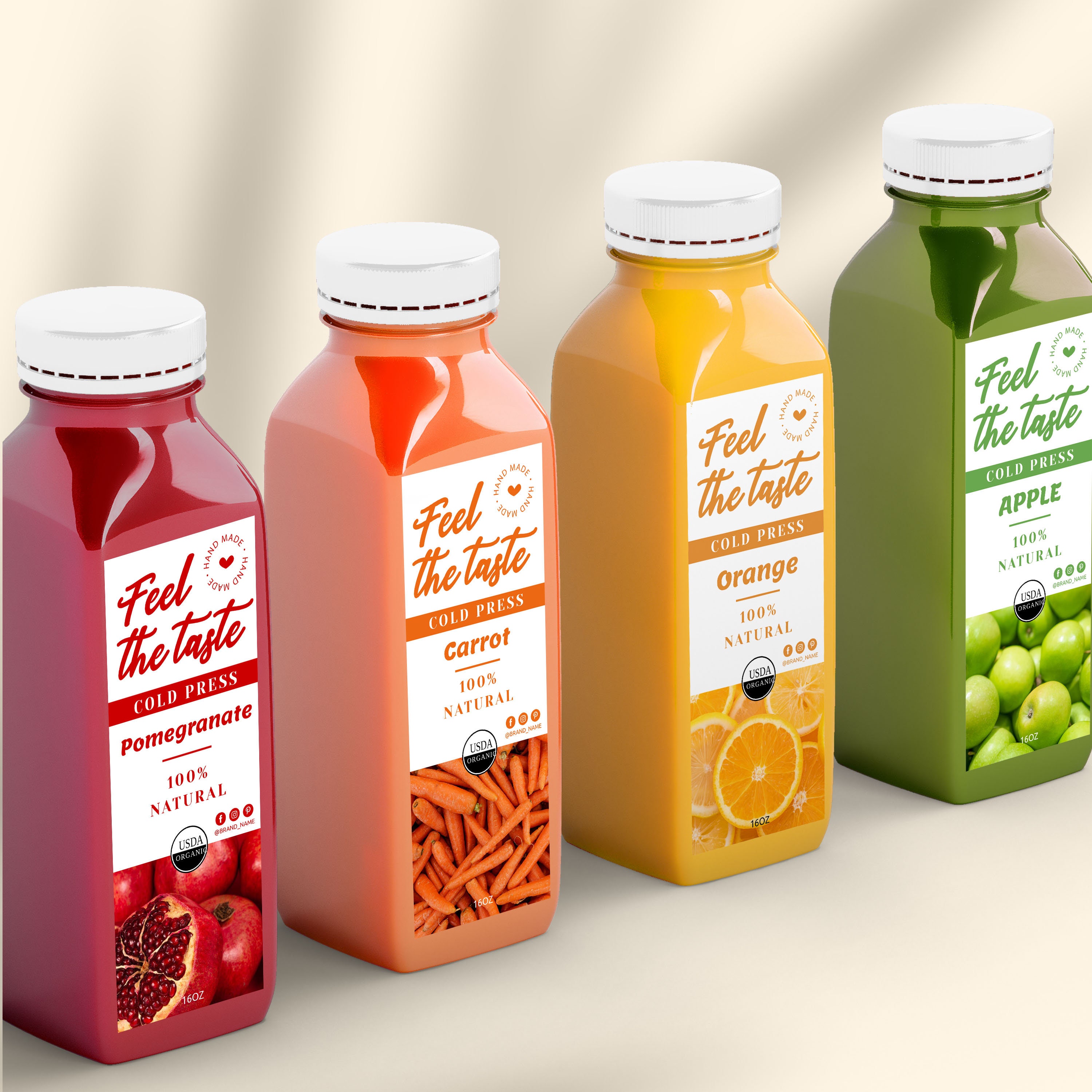 Editable Juice Bottle Label Template, Printable Clear Juice Bottle ...