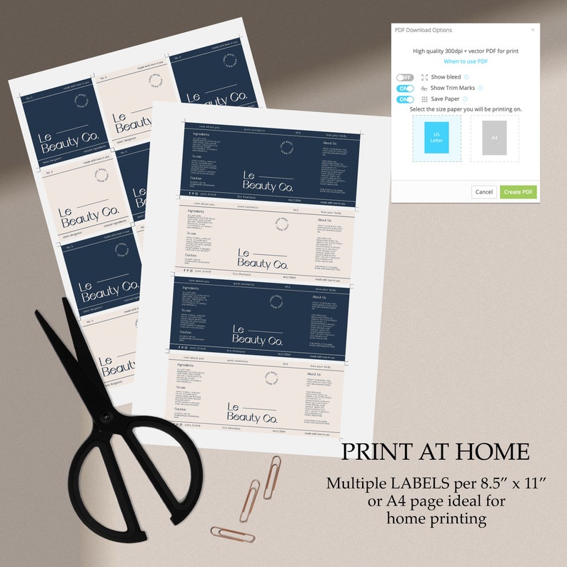 Editable Cosmetic Jar Label Template Printable Wrap Around - Etsy