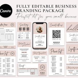 Editable Business Branding Kit Template, Small Business Branding Bundle ...