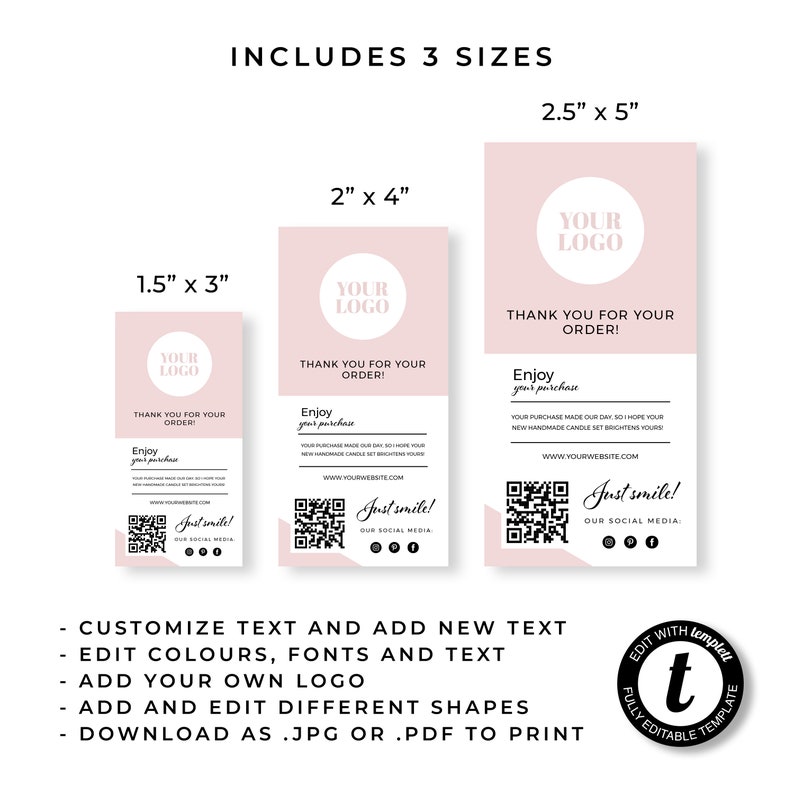 Editable Box Seal Label Box Label Sticker Box Label - Etsy