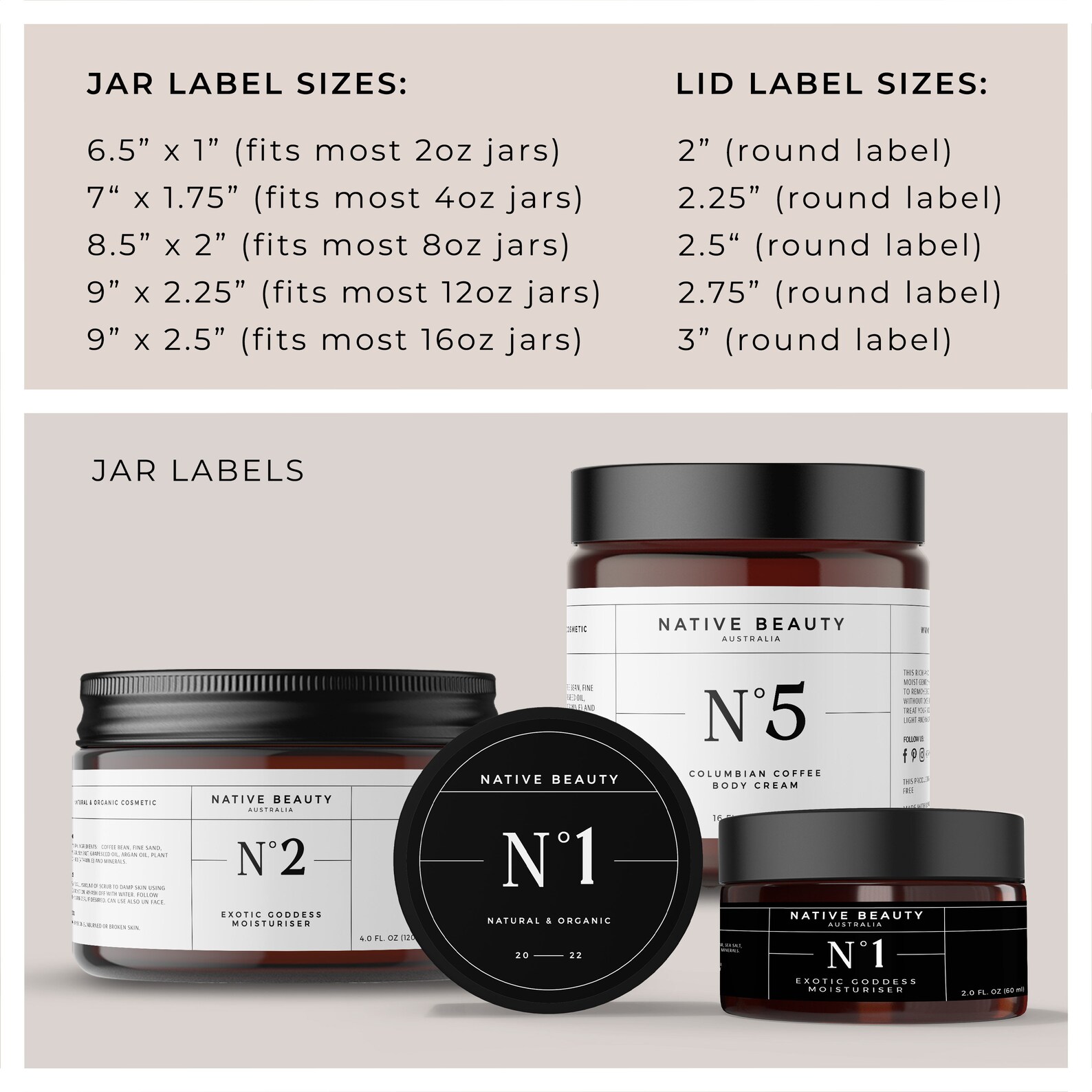 Editable Body Product Label TEMPLATE, DIY Cosmetic Label, Editable ...