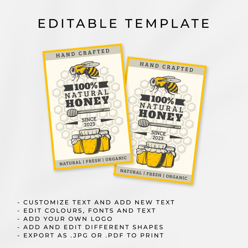 Vintage Honey Preserve / Jam Jar Labels 2x3 & - Etsy