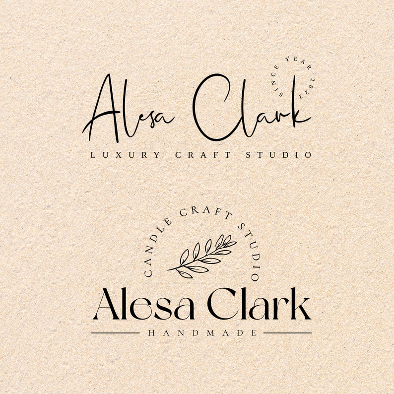 Editable Modern Logo Template, 6 Custom Logo Designs, DIY Boho Logo ...