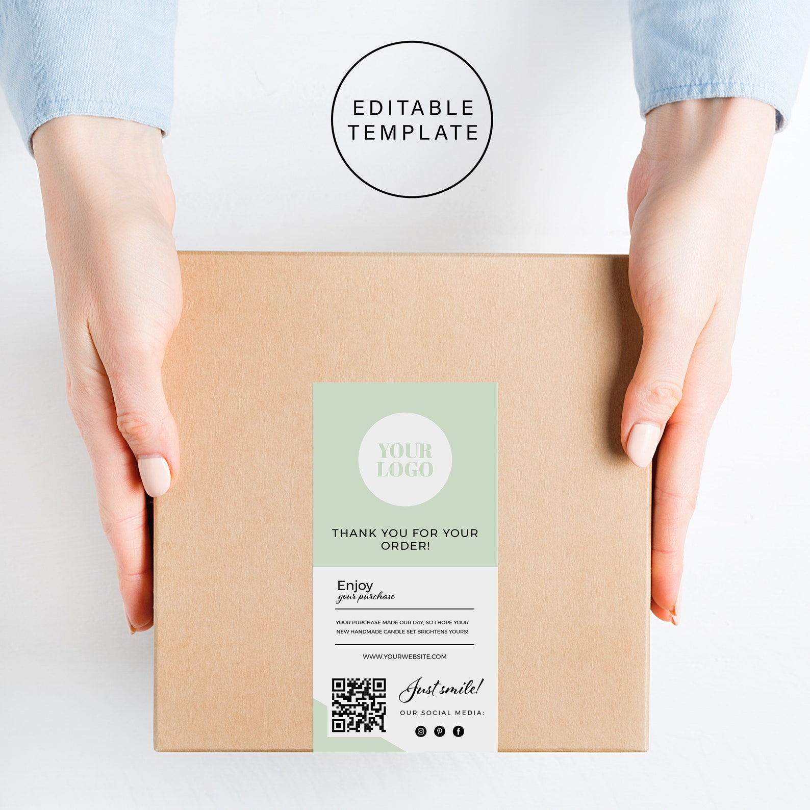 Editable Box Seal Label, Box Label Sticker, Box Label Template, Box ...