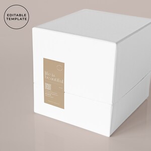 Editable Box Seal Label, Box Sticker, Modern Packaging Design, Box ...
