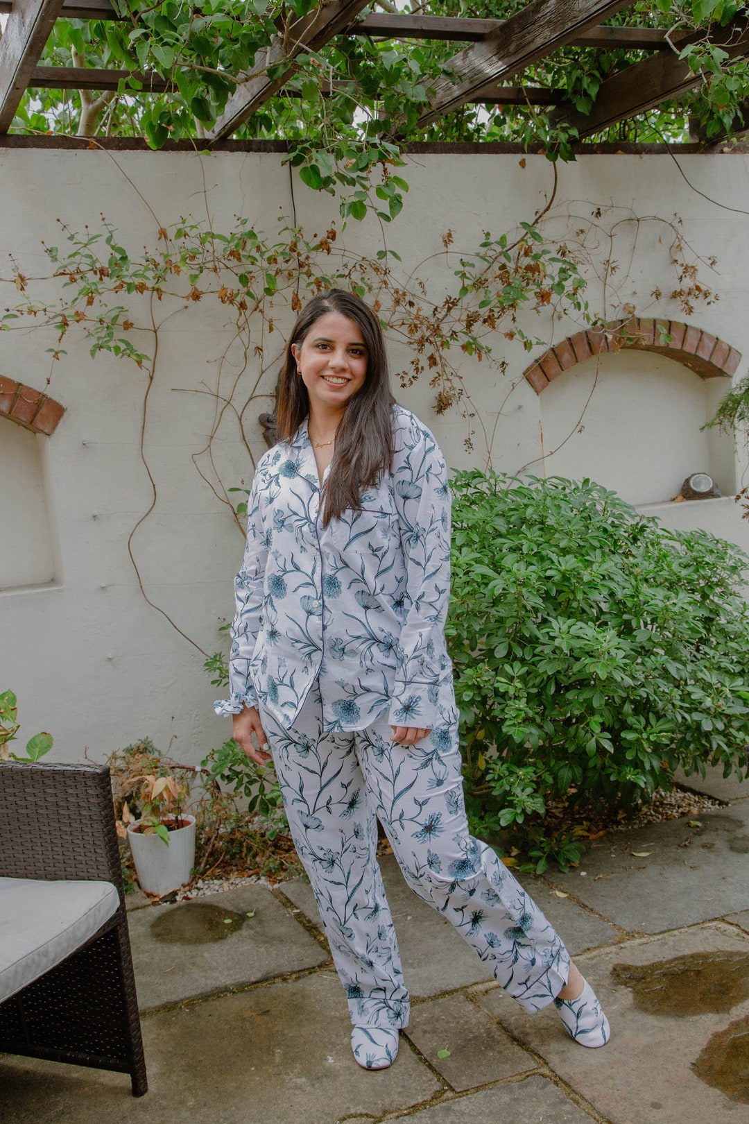 100% Cotton Pyjama Set Womans Pyjamas UK Sustainable Organic - Etsy