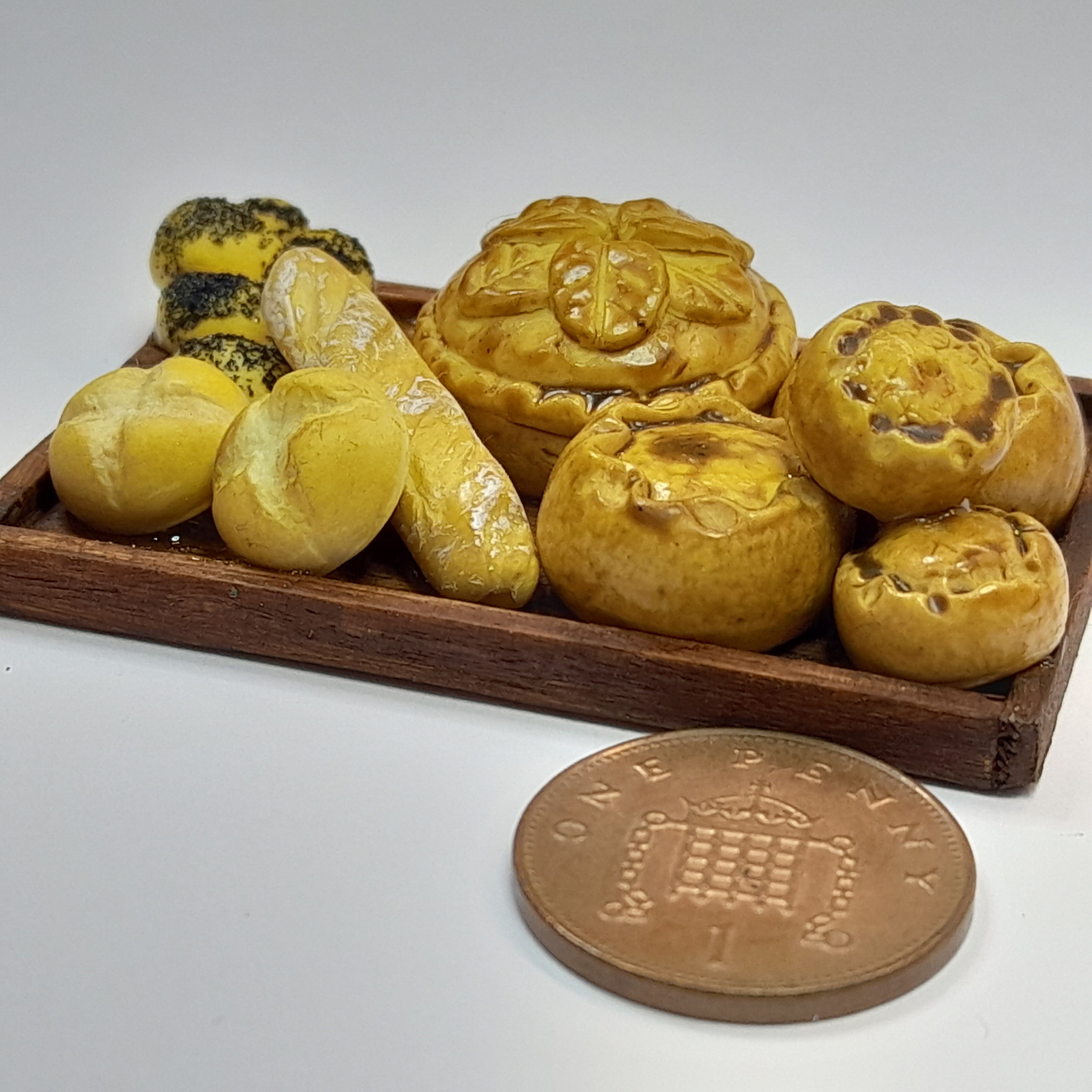 Miniature Tudor Bakehouse Bread & Pie Tray 12th Scale Dolls - Etsy