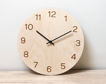 Wood Wall Clock - Etsy