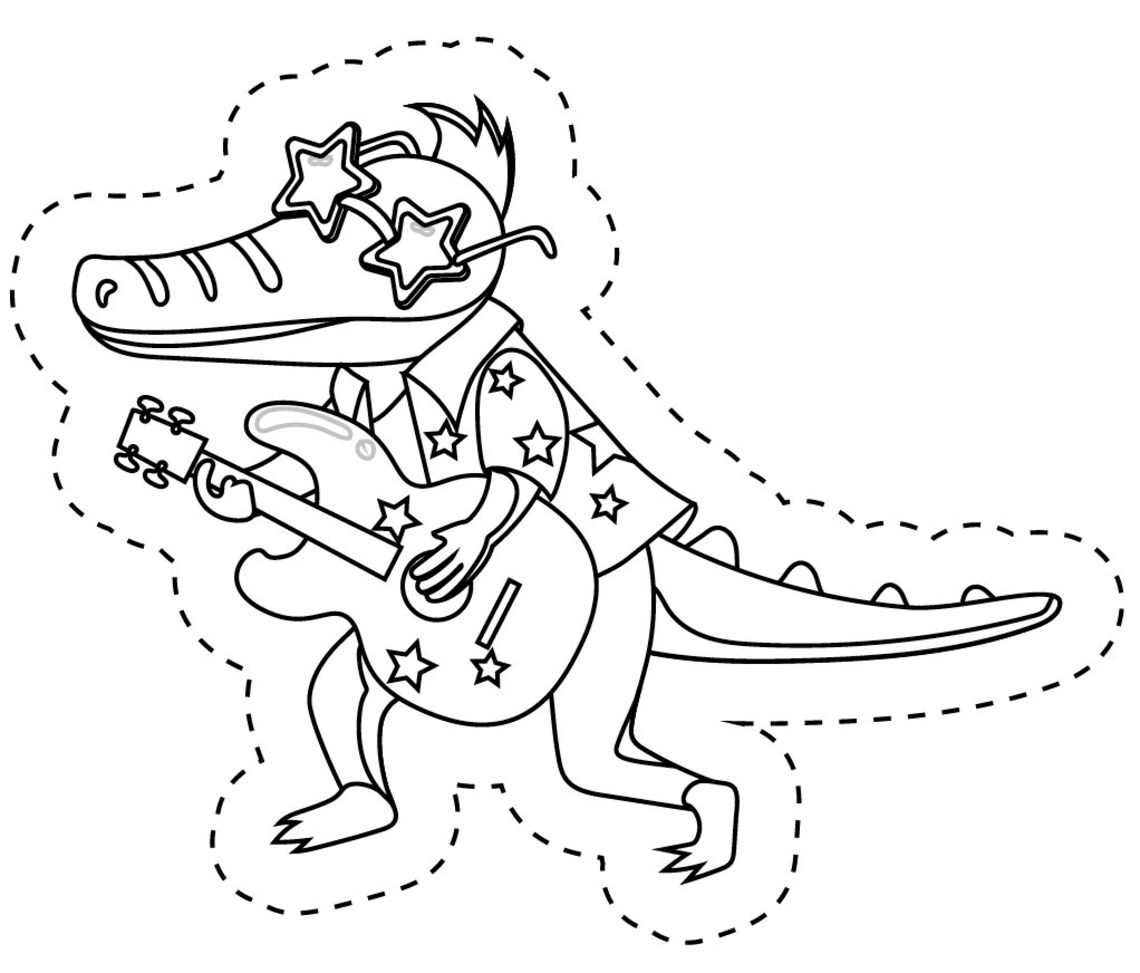 Musical Animals Coloring Pages for Kids - Etsy Australia
