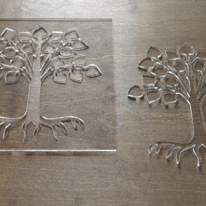 Tree With Roots Router Template, Router Inlay Template, Clear Acrylic ...