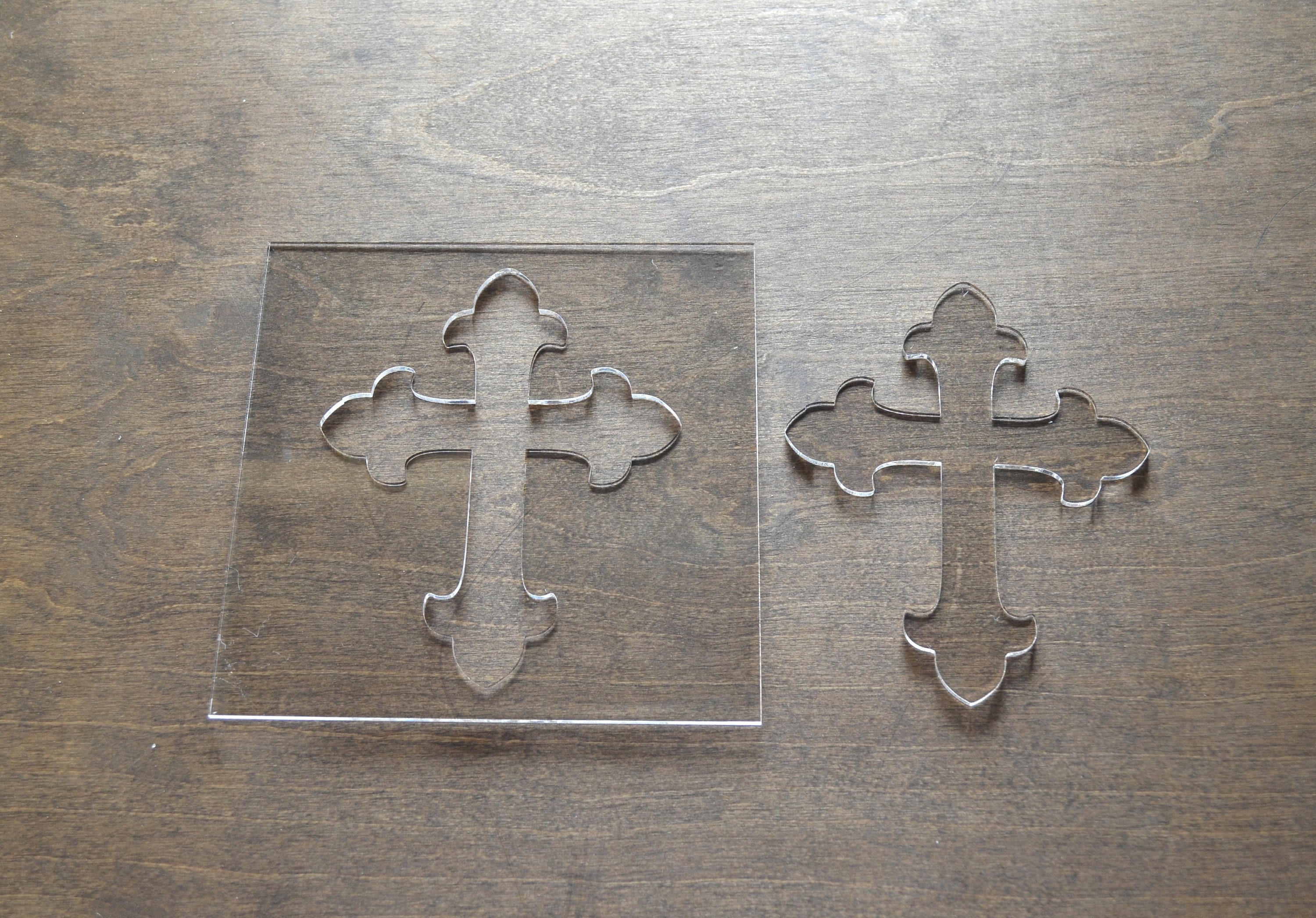 Cross Router Template, Router Inlay Template, Clear Acrylic, Router Jig ...