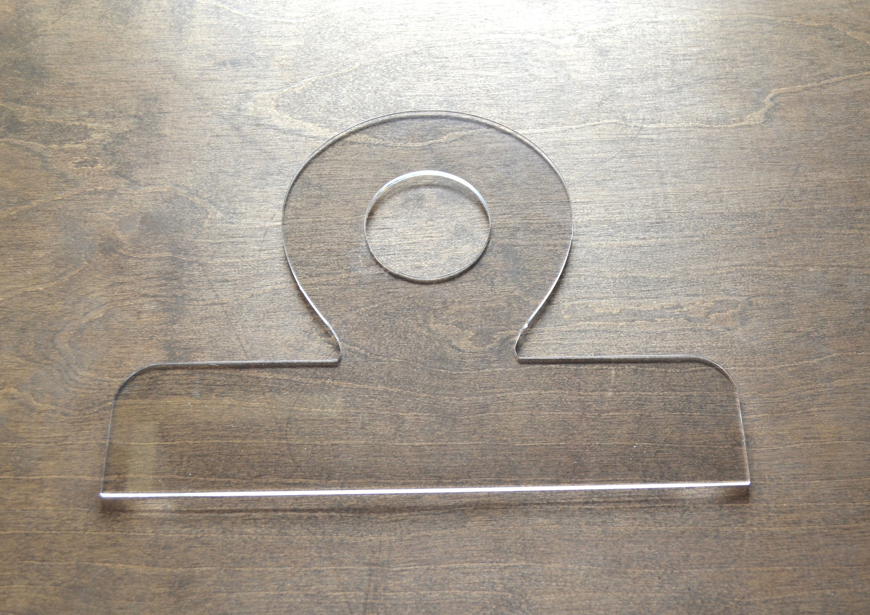 Round Charcuterie Board Handle Template Clear Acrylic Router - Etsy