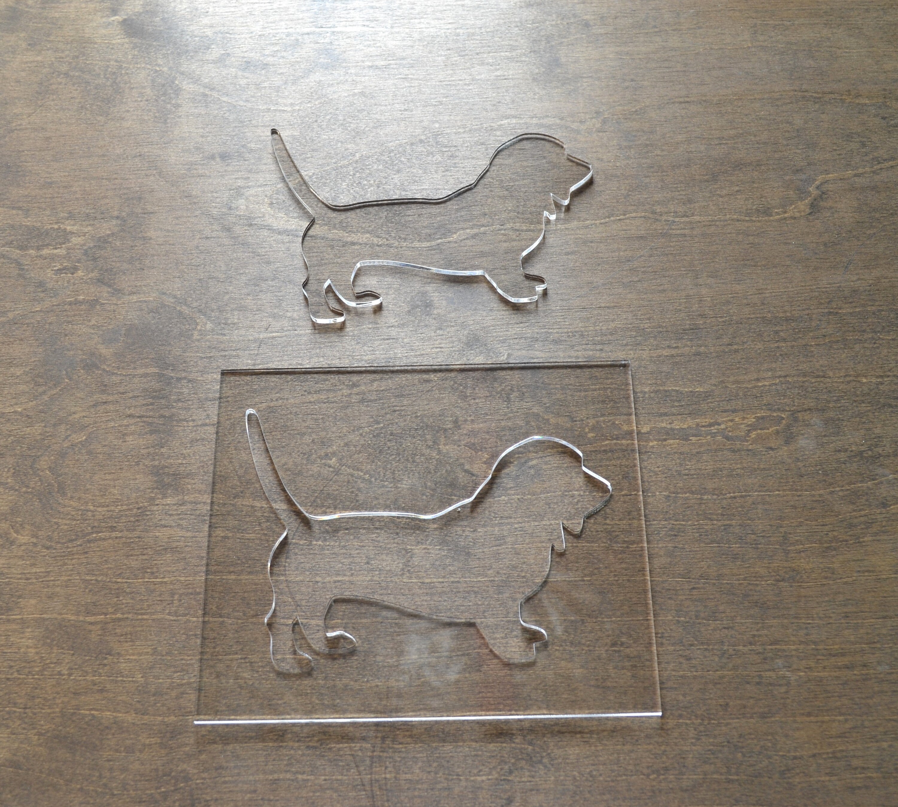Basset Hound Router Template, Router Inlay Template, Clear Acrylic ...