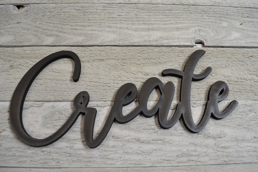 Create Word Sign, Cursive Word Sign Create Cutout Word Sign, Create ...