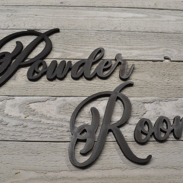 Powder Room Sign - Etsy