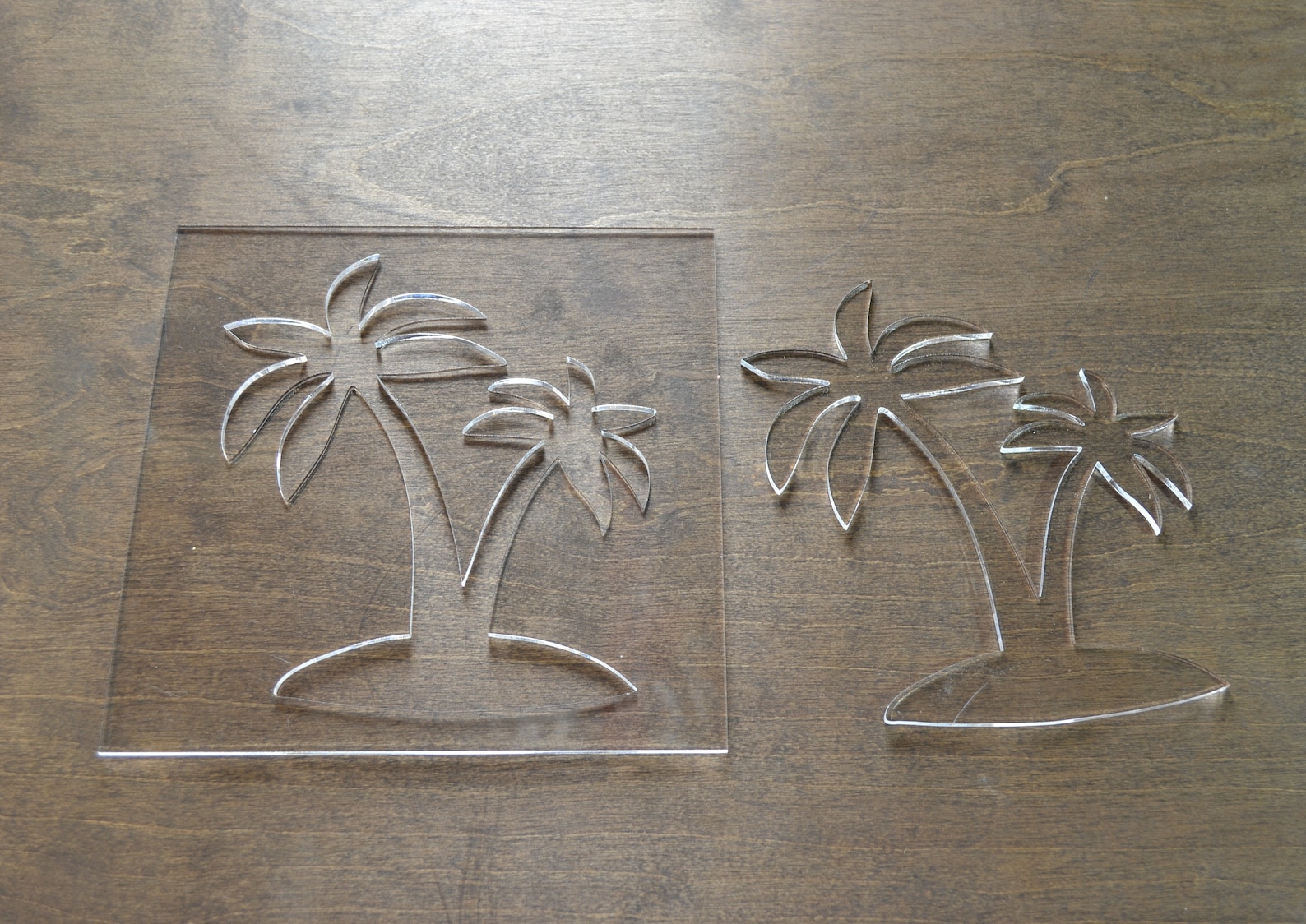 Palm Tree Router Template, Router Inlay Template, Clear Acrylic, Router ...