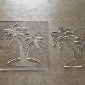 Palm Tree Router Template, Router Inlay Template, Clear Acrylic, Router ...