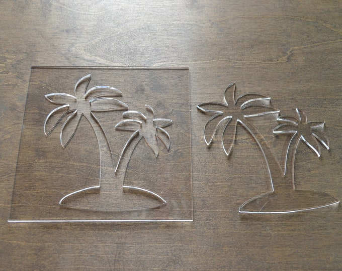 Palm Tree Router Template, Router Inlay Template, Clear Acrylic, Router ...