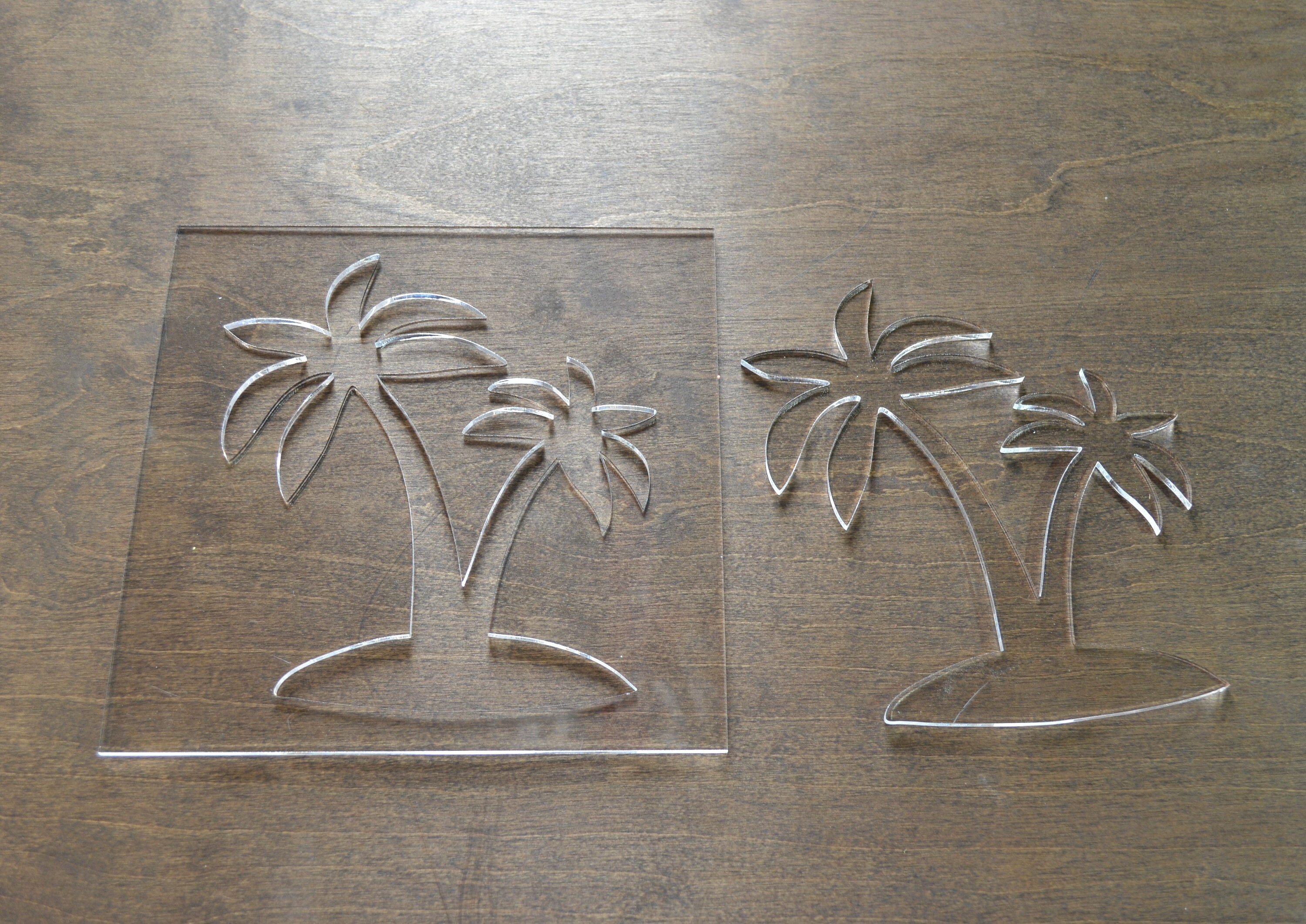 Palm Tree Router Template, Router Inlay Template, Clear Acrylic, Router ...