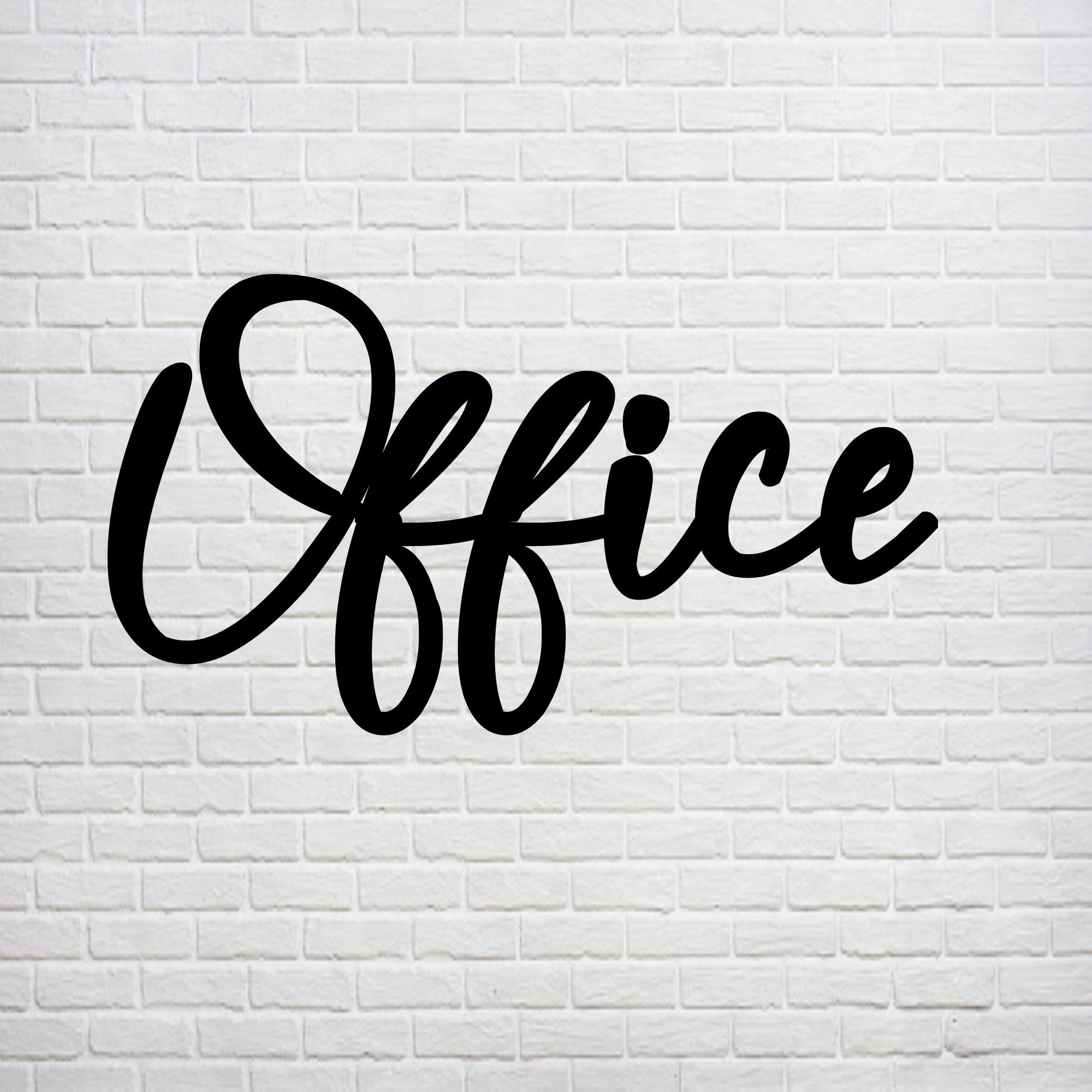 Office Word Sign, Cursive Word Sign, Office Sign, Wood Sign, Wooden ...