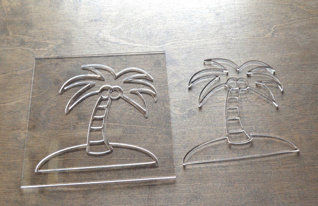 Palm Tree Router Template, Router Inlay Template, Clear Acrylic, Router ...