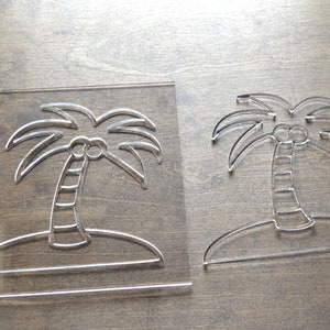 Palm Tree Router Template, Router Inlay Template, Clear Acrylic, Router ...