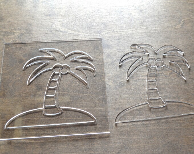 Palm Tree Router Template, Router Inlay Template, Clear Acrylic, Router ...