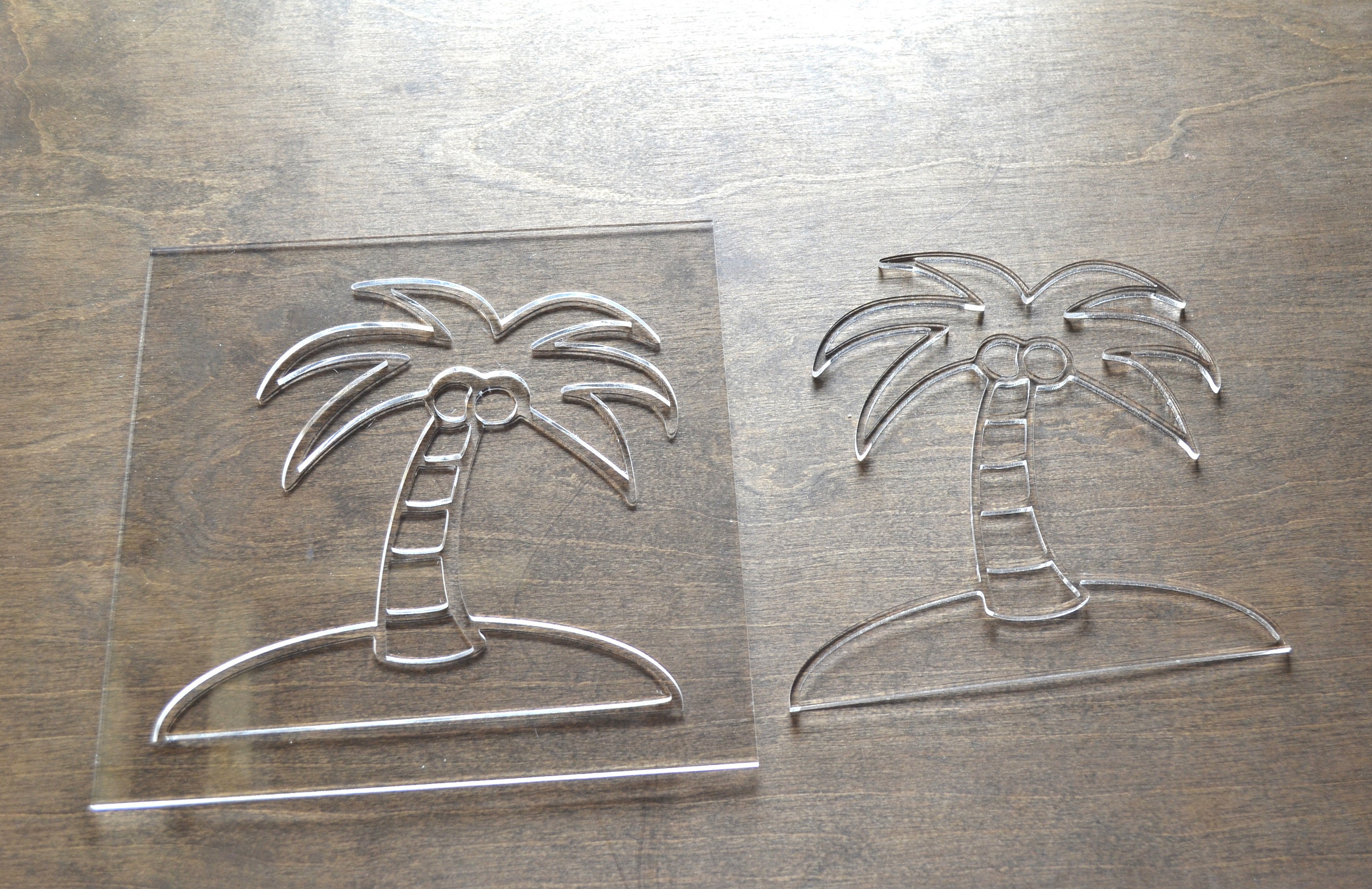 Palm Tree Router Template, Router Inlay Template, Clear Acrylic, Router ...