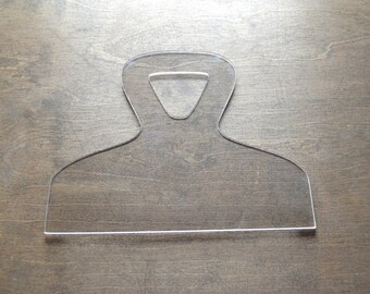 Curvy Charcuterie Board Handle Template Clear Acrylic Router - Etsy