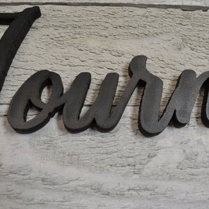 Journey Word Sign, Cursive Word Sign, Journey Cutout, Rustic Word Art ...