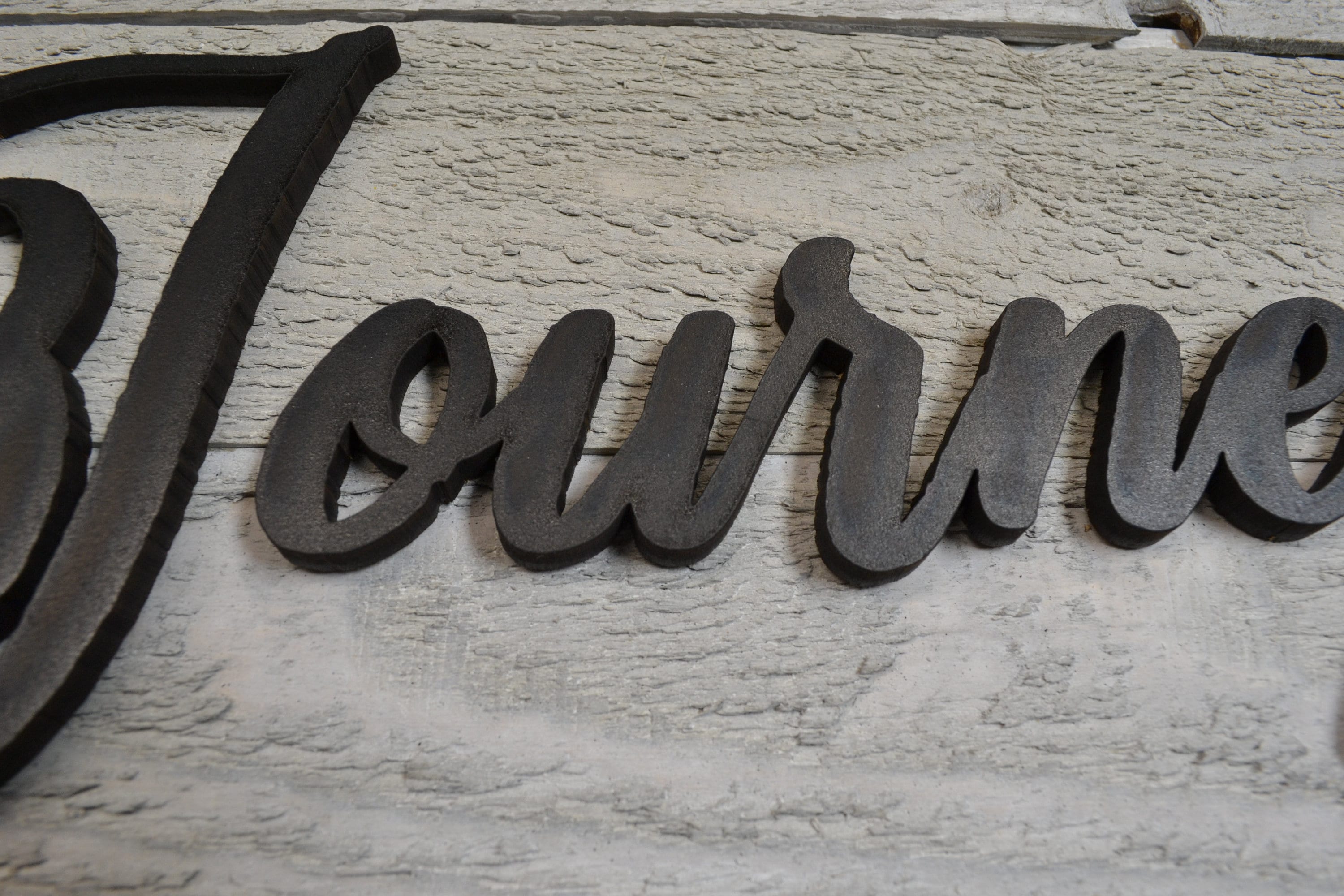 Journey Word Sign, Cursive Word Sign, Journey Cutout, Rustic Word Art ...