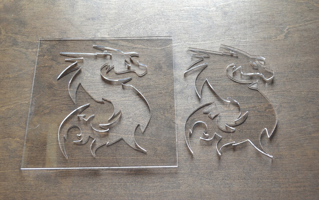 Dragon Router Template, Router Inlay Template, Clear Acrylic, Router ...