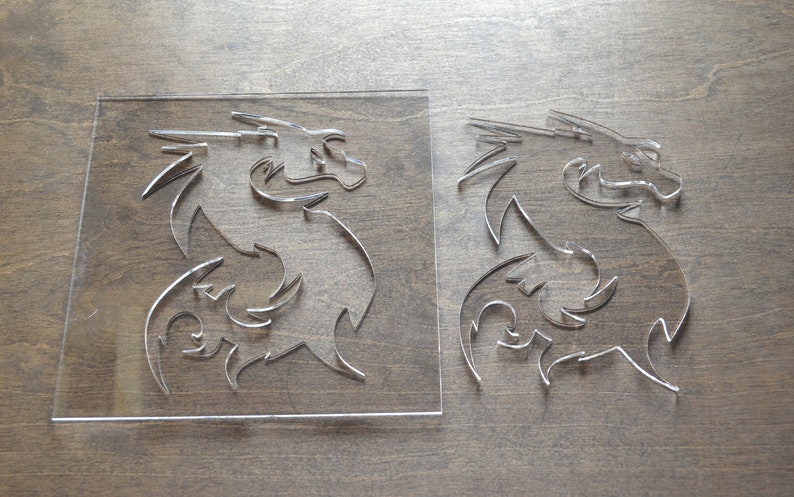 Dragon Router Template, Router Inlay Template, Clear Acrylic, Router ...