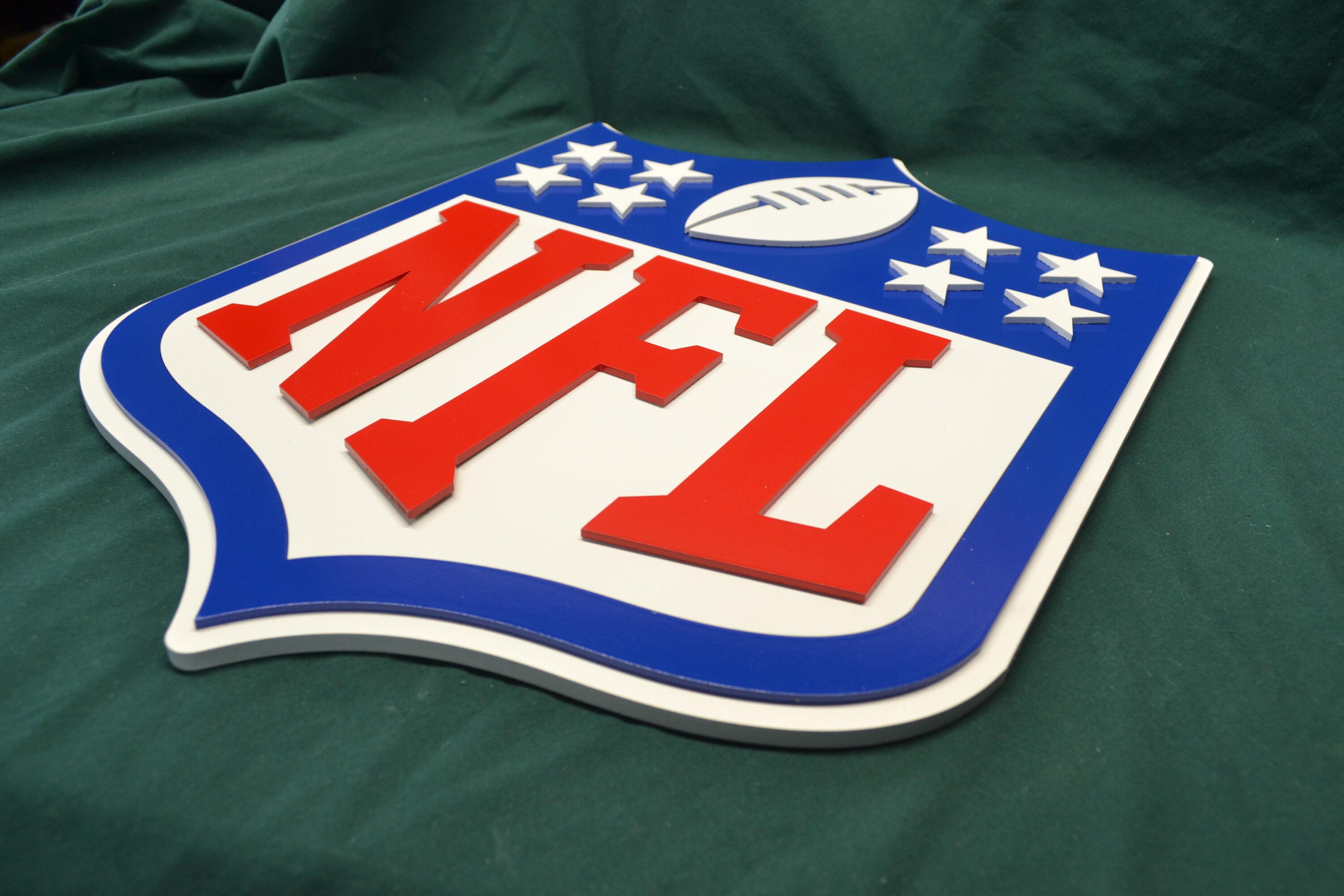 NFL custom Wood Signs Laser Cut Wood Signs Wood Wall | Etsy