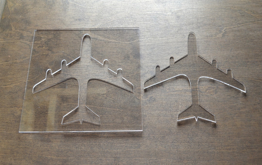 Airplane Router Template, Router Inlay Template, Clear Acrylic, Router ...