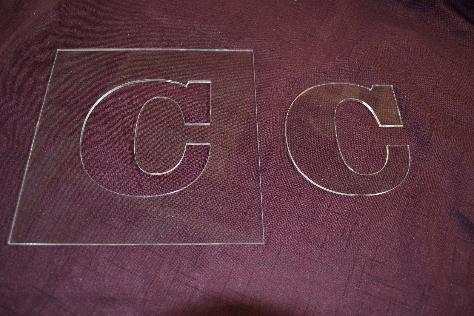 Letter Router Templates , Router Inlay Template, Clear Acrylic 4.5 and ...