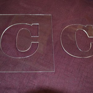 Letter Router Templates , Router Inlay Template, Clear Acrylic 4.5 and ...