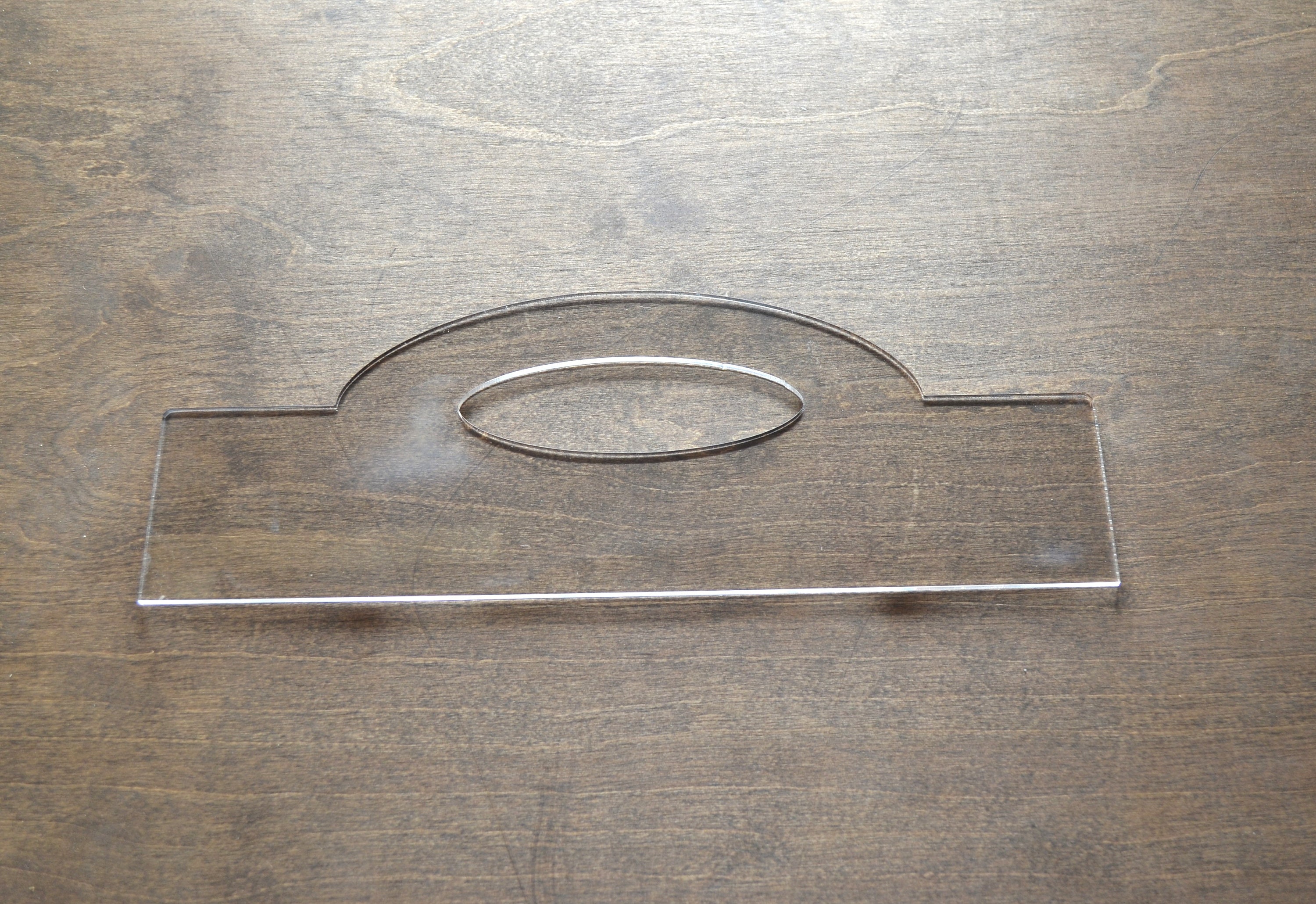 Oval Grip Charcuterie Board Handle Template, Clear Acrylic, Router Jig ...